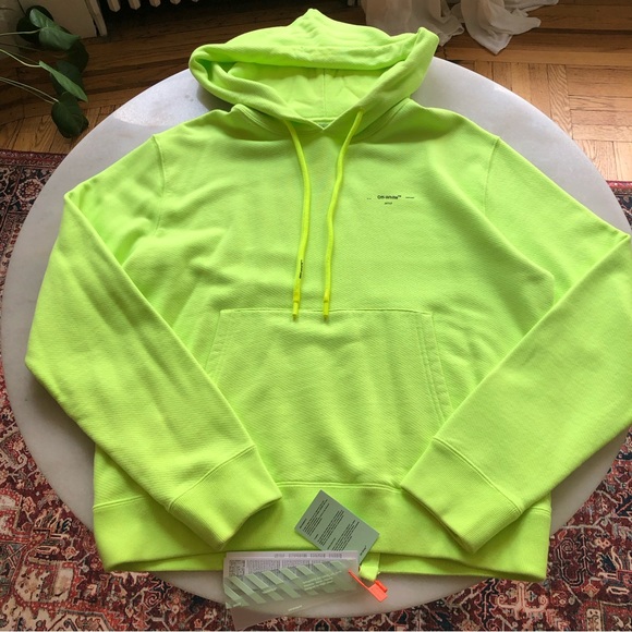 Off-White | Sweaters | Offwhite Virgil Abloh 28 Highlighter Yellow ...